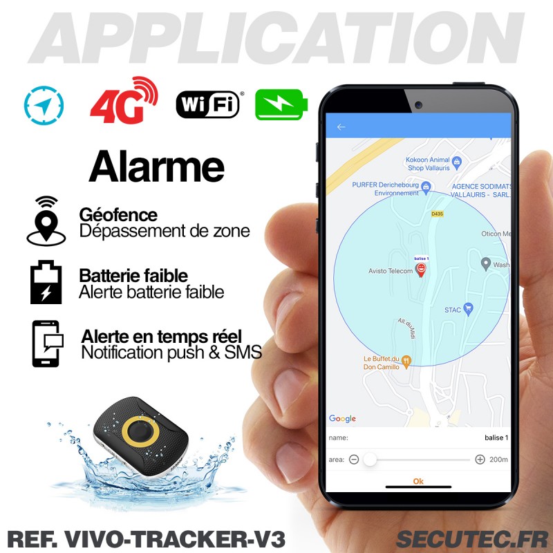 Balise GPS Traceur 4G sans abonnement avec alerte choc & appel d ...
