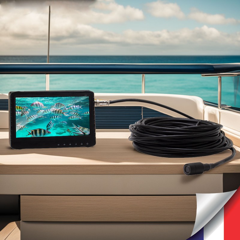 Caméra d'inspection étanche HD avec écran LCD 7 pouces autonome câble ...