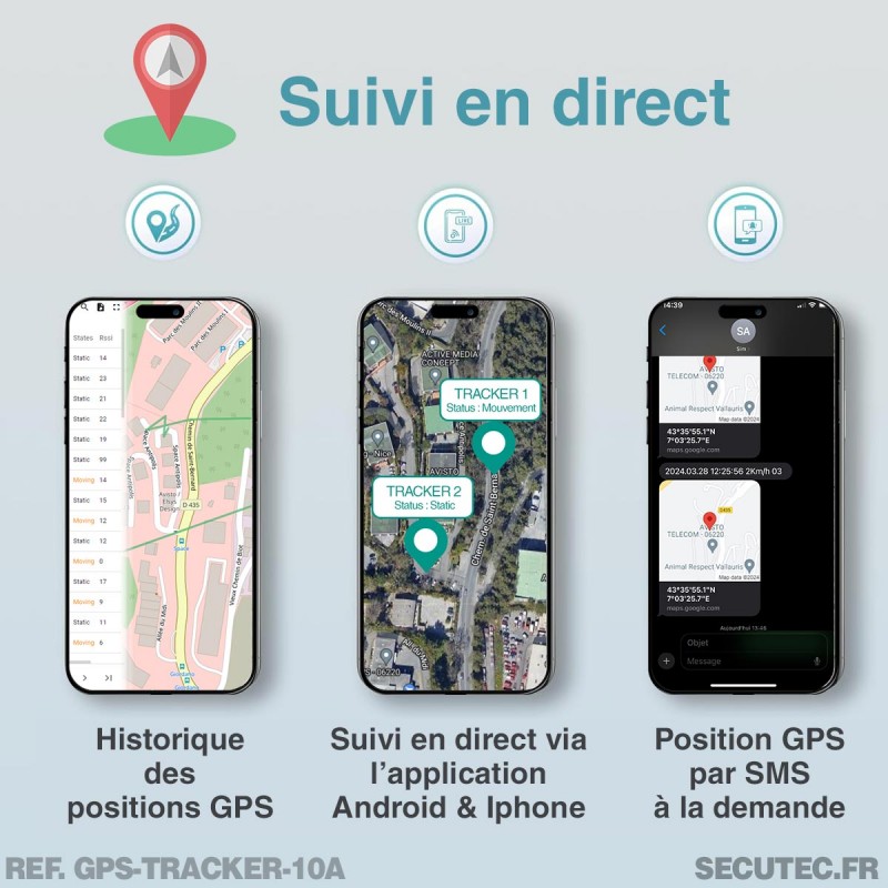 Tracker GPS 4G ultra longue autonomie jusqu'à 10 ans avec 1 position ...