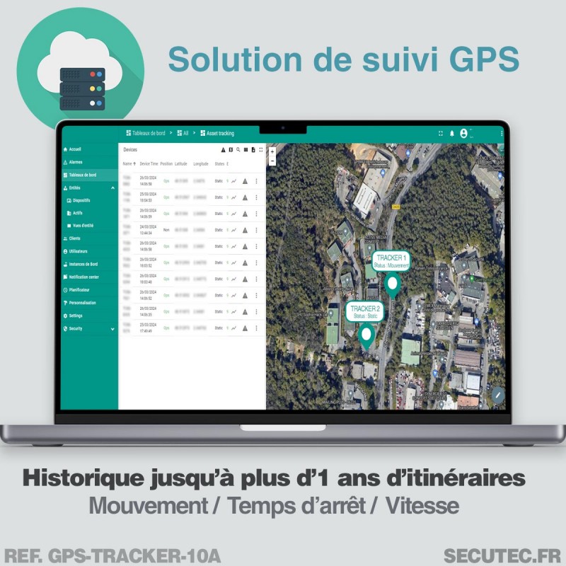 Tracker GPS 4G ultra longue autonomie jusqu'à 10 ans avec 1 position ...