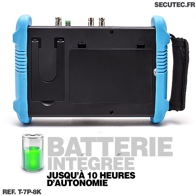 Testeur et scanner de caméra 8K max avec écran tactile 7 pouces