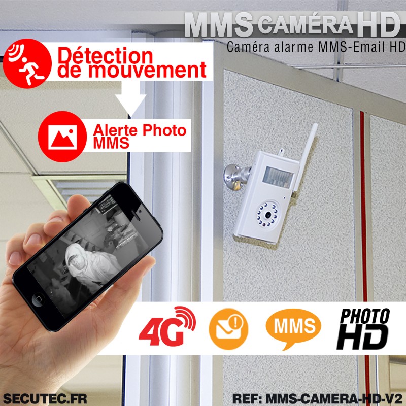 Caméra MMS Email HD 5Mpx avec capteur PIR et alarme