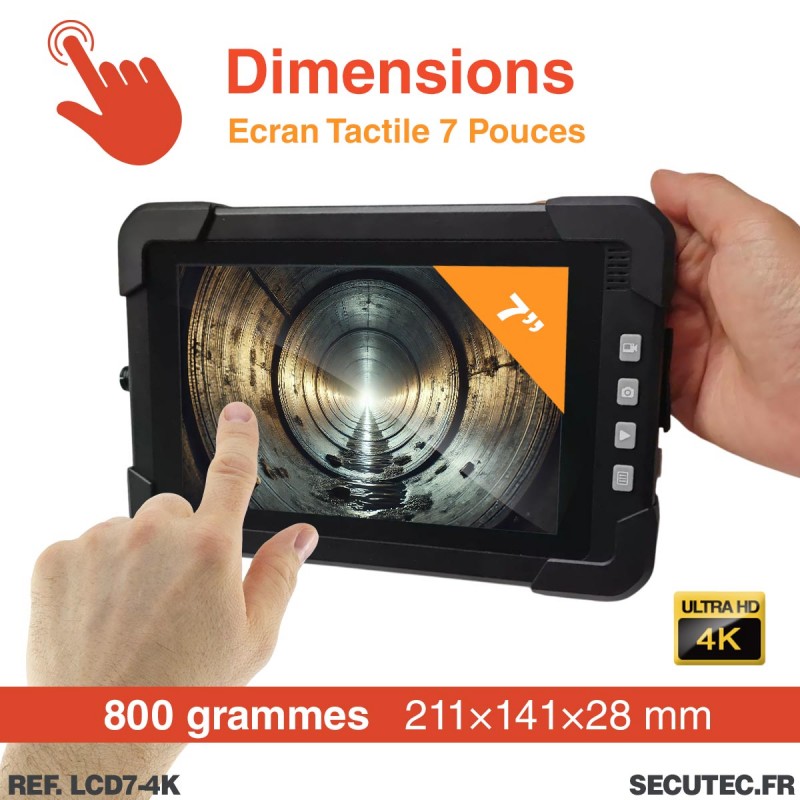 Écran tactile portable industriel extérieur IP65 étanche 4K moniteur ...