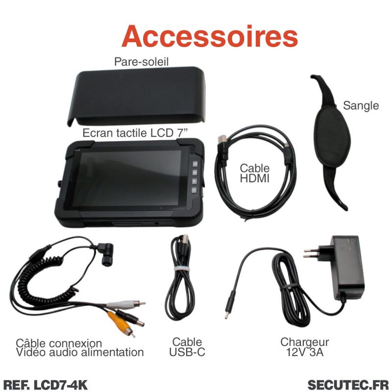 Écran tactile portable industriel extérieur IP65 étanche 4K moniteur ...