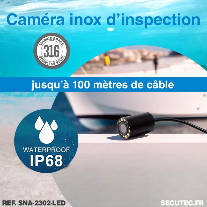 Mini caméra d’inspection waterproof | AHD 1080P | Grand angle 140 ...